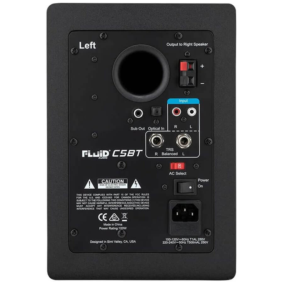Monitor de Referência Bluetooth Fluid Audio C5 BT (Par) | Calimaro Instrumentos Musicais