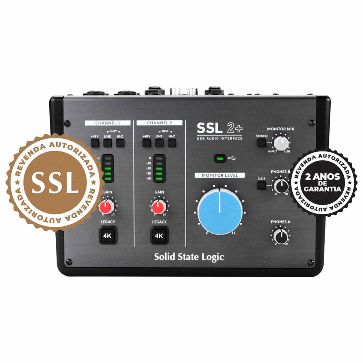 Interface de Áudio Solid State Logic SSL2+ | Calimaro Instrumentos Musicais